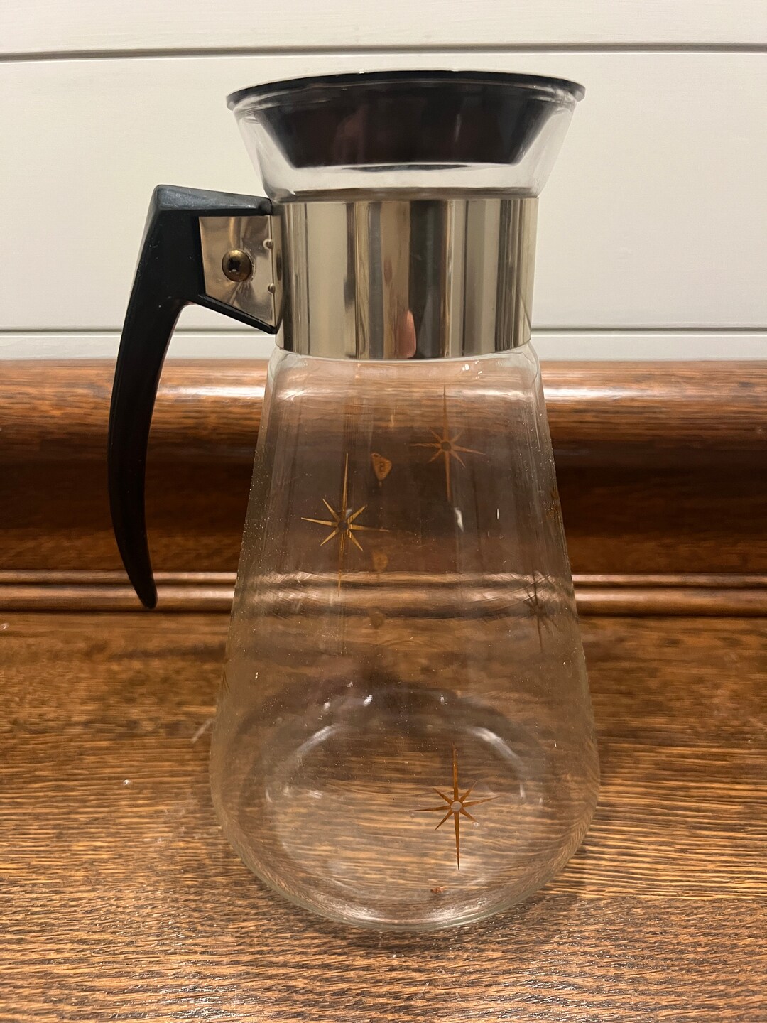 Vintage | Corning Ware | Glass Atomic Starburst | Coffee Caraffe | Gold ...