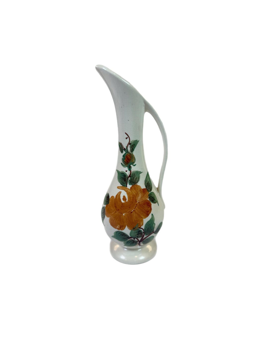 Hand Painted Pitcher Vase | Cash Family Art Southern Pottery Erwin ...