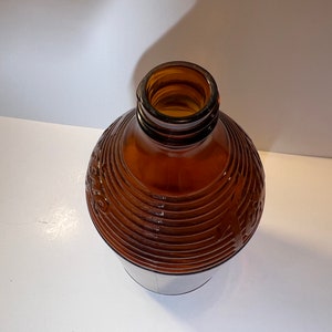 Antique | Vintage | Glass | Texize Amber 10 Inch Bottle - Etsy
