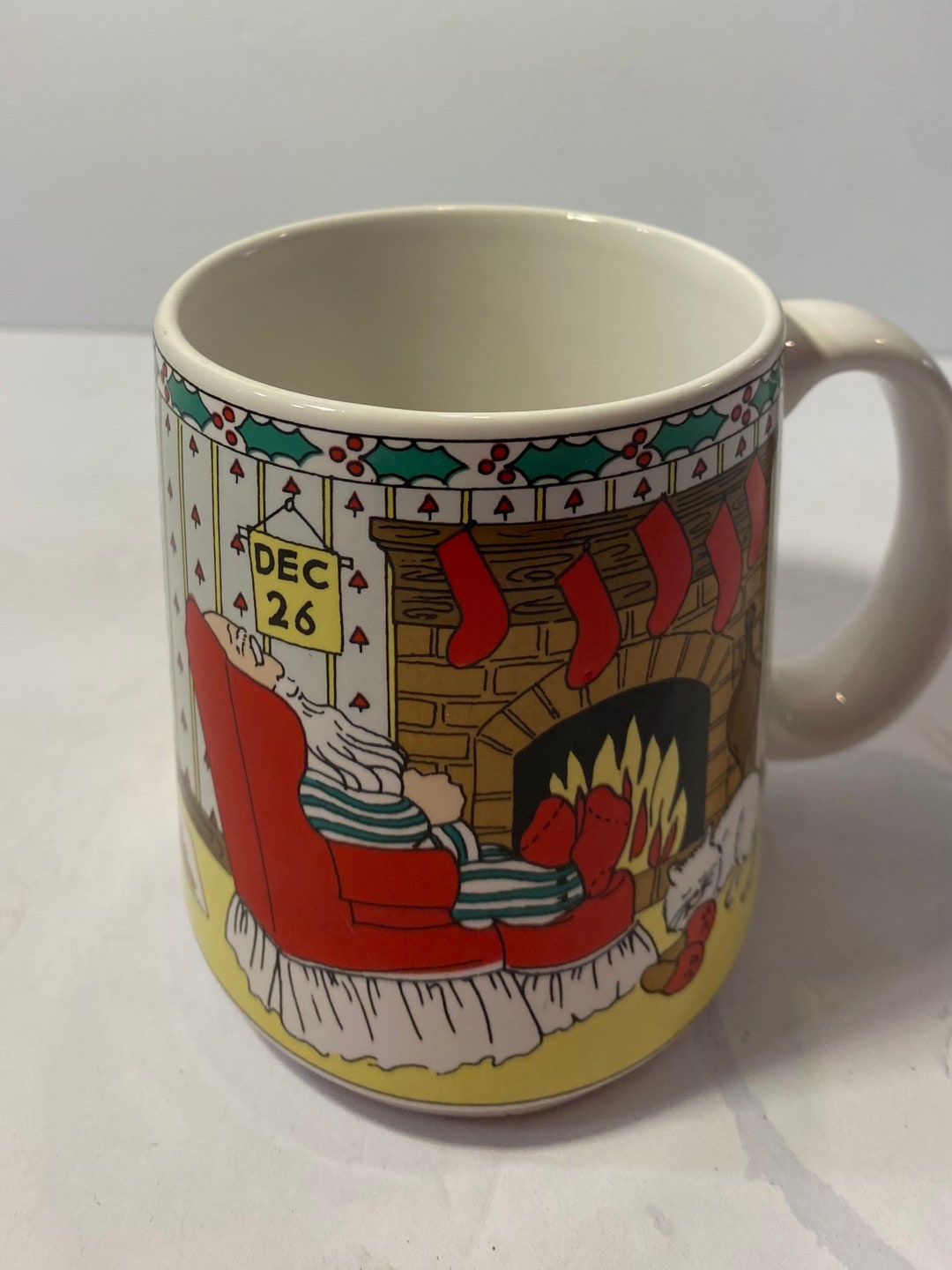 December 26th Santa Claus Day off After Christmas White Ceramic Coffee ...