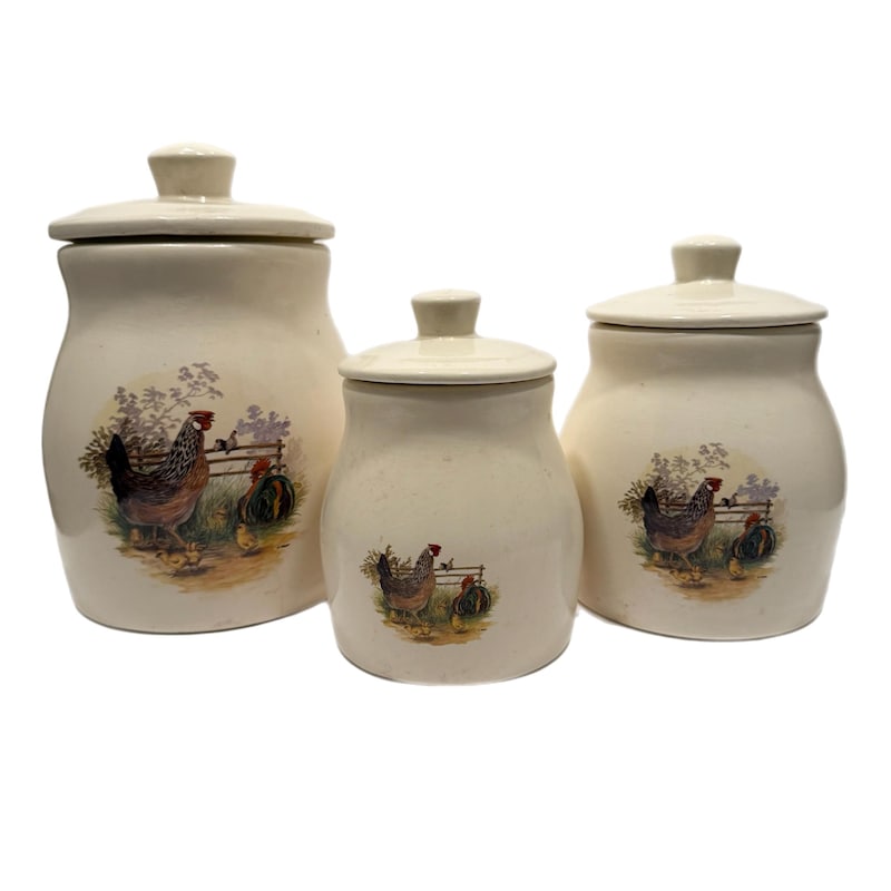 Rooster Canister Set - Etsy