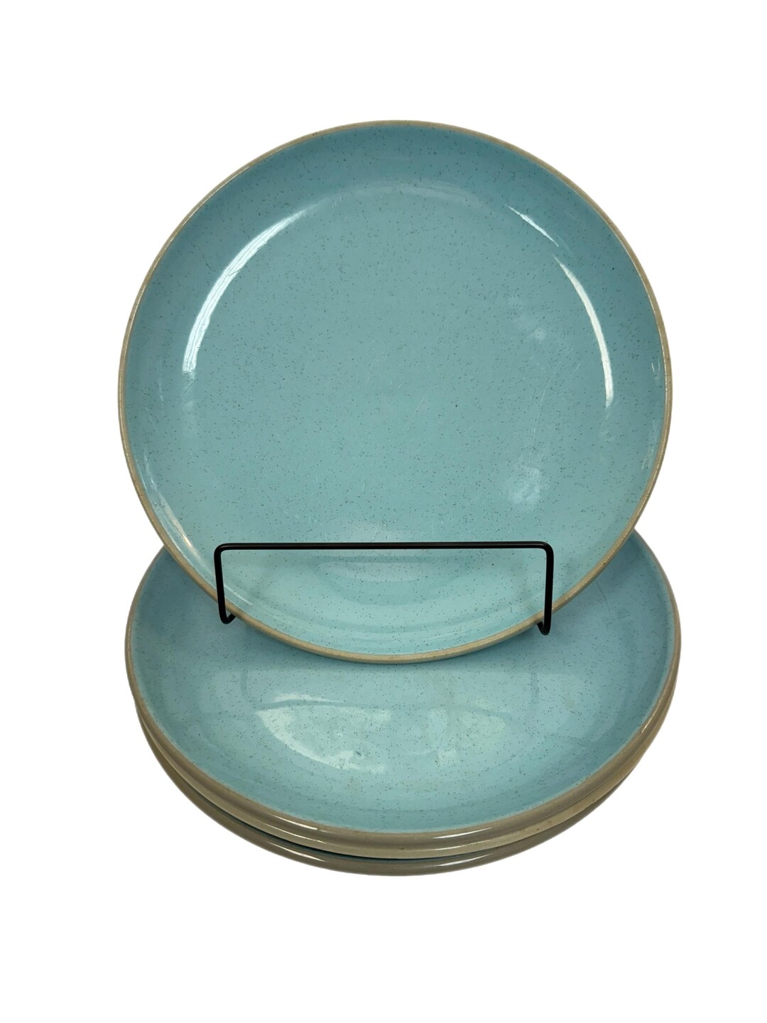 Vintage Mid Century MCM Set 4 Harkerware Stoneware Oven Proof Teal ...
