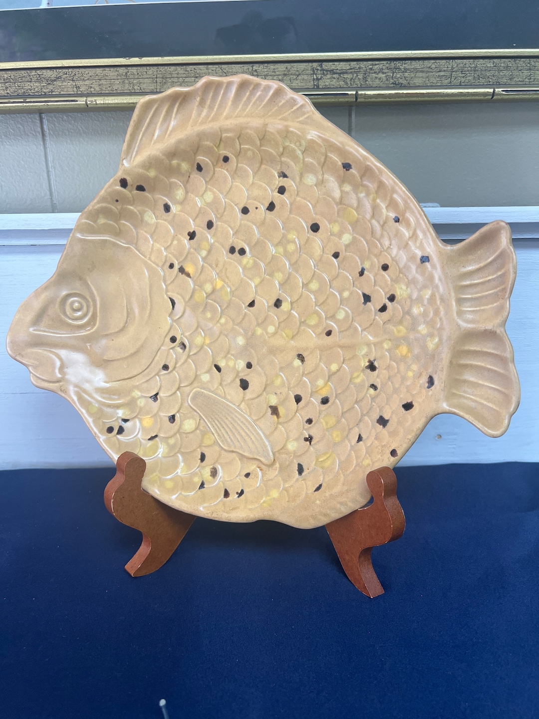 Vintage | Holland Mold Ceramic Fish Plate | Wall Decor | Appetizer Tray ...