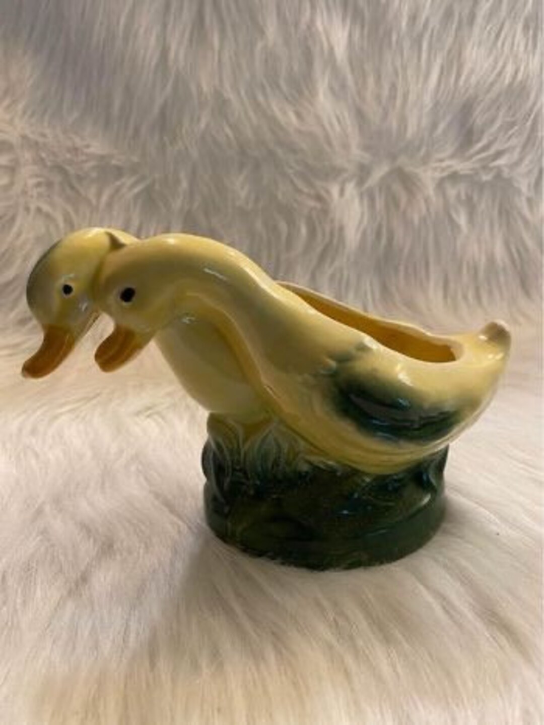 Vintage | Retro | Pair Yellow Ducks | Pot Planter - Etsy