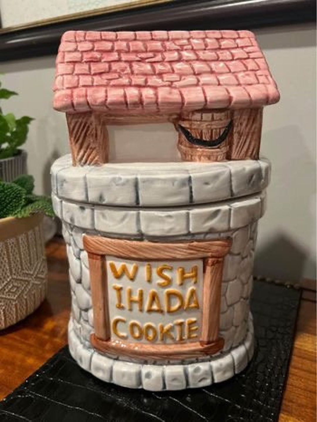 Wish I Had A Cookie Wishing Well Cookie Jar Ceramic - Etsy