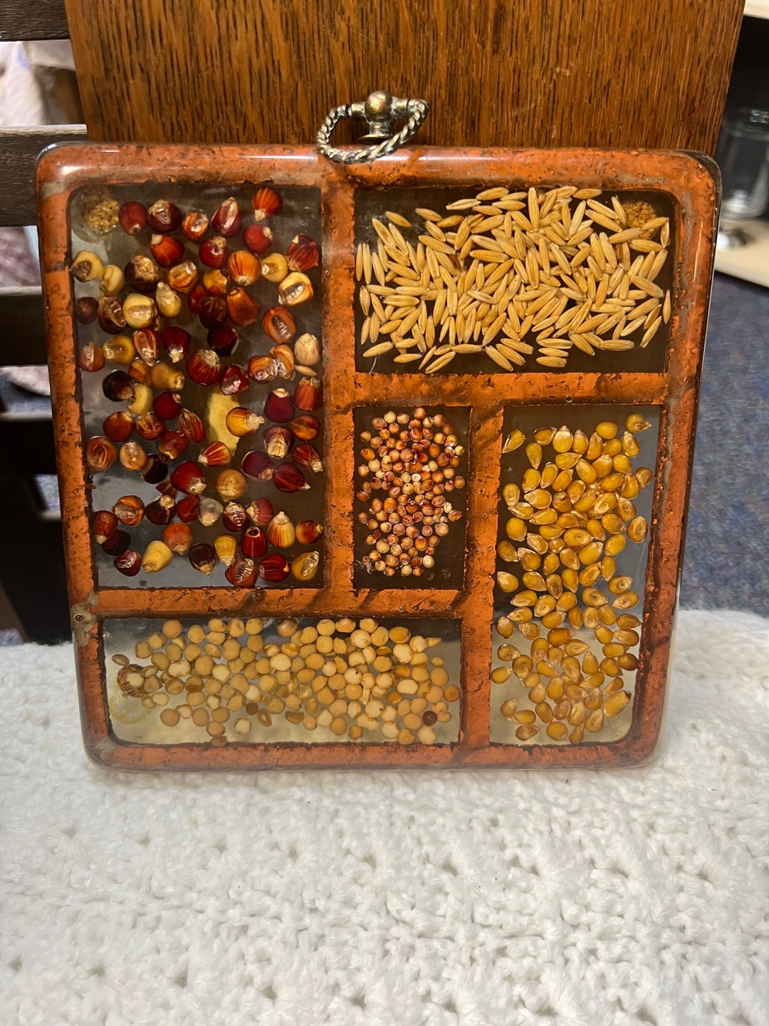 Acrylic Hot Plate Wall Hanging Trivet With Inlayed Seeds by Gamut ...