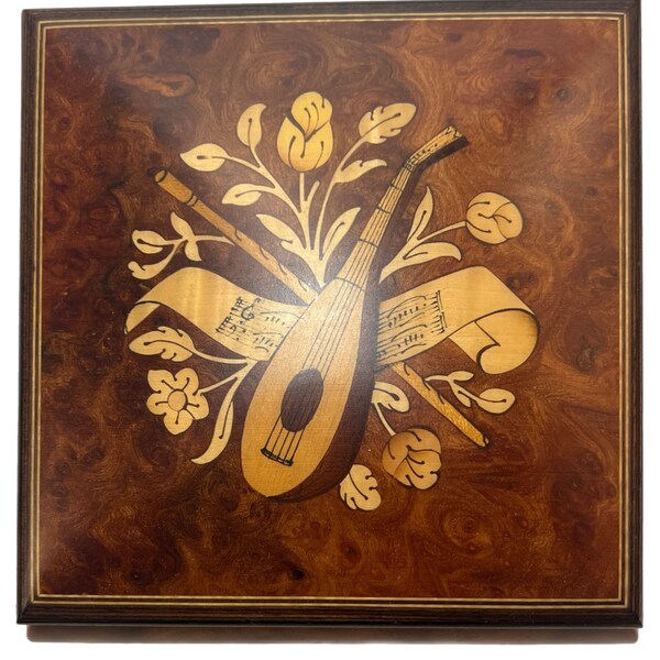 Italian Sorrento Music Box - Etsy