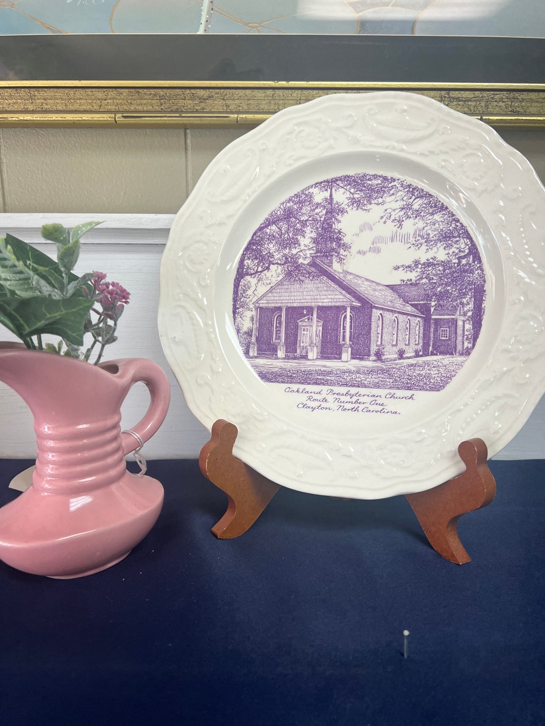 Vintage | Church Plate | Oakland Presbyterian | Clayton NC | Lucile ...