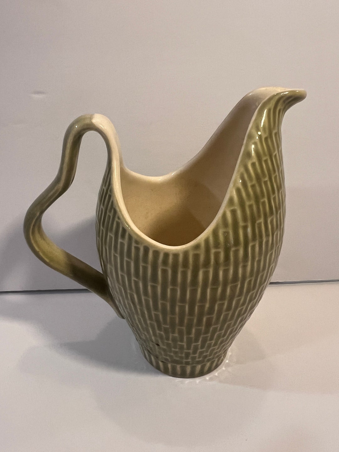 Vintage | Red Wing | Green | Capistrano | Pitcher Creamer Pottery - Etsy