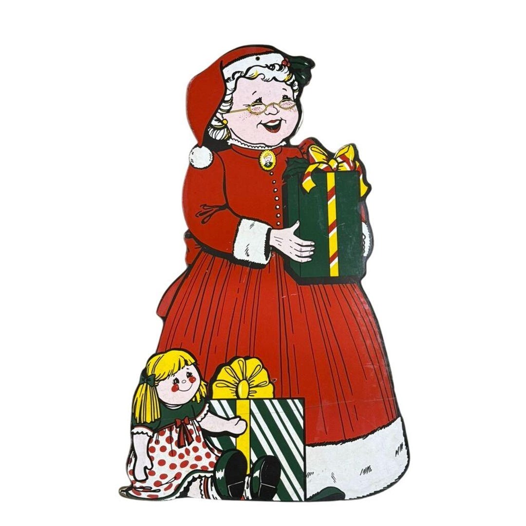 Mrs. Claus Cutout Wall Decor 1950’s-1960’s Era Masonite Board Vintage ...