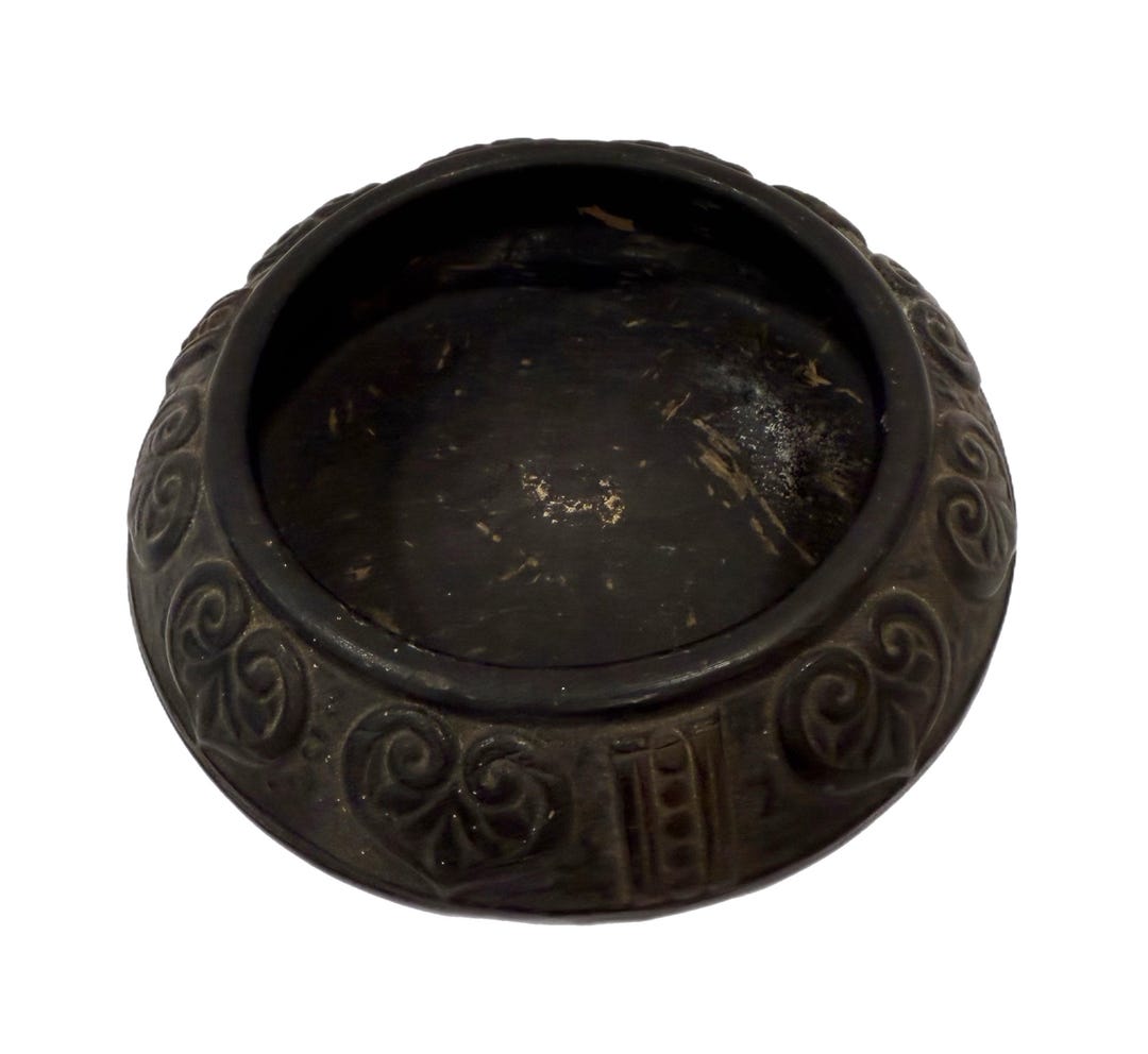 Antique 1920-1930s | Japanese Japan Tokanabe Ware | Black Pottery Art ...