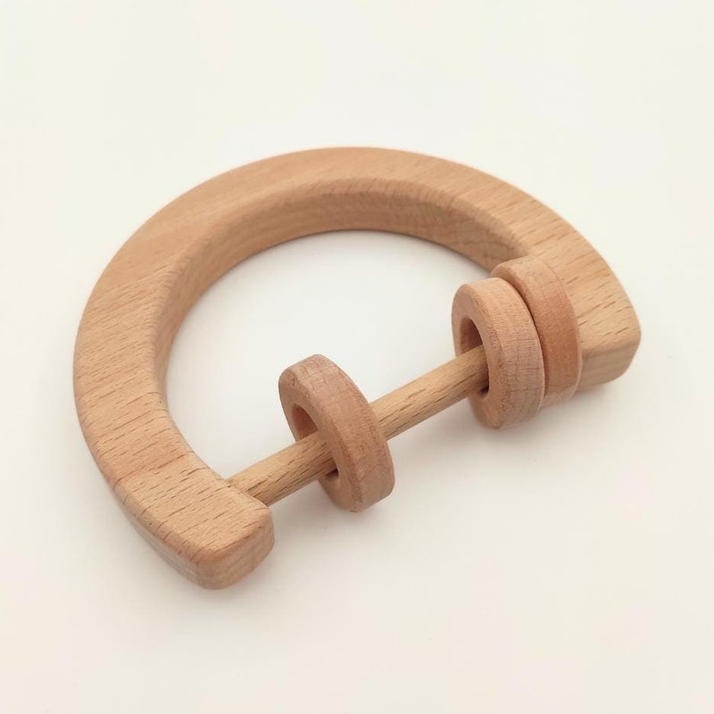 Wooden Baby Rattle - Etsy