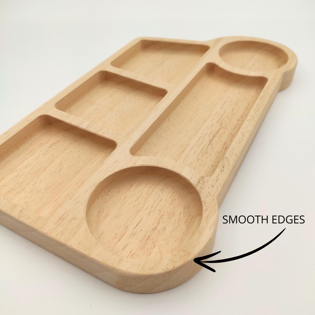 Montessori Wooden Sorting Tray With Tongs for Preschool Kids, Tinker ...