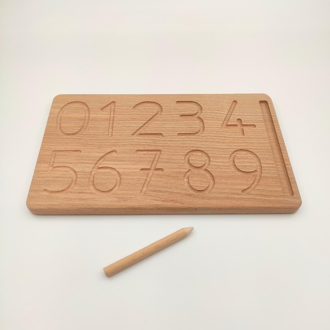 Number Tracing Board for Preschool Kids, 0-9 Number Tracing Homeschool ...