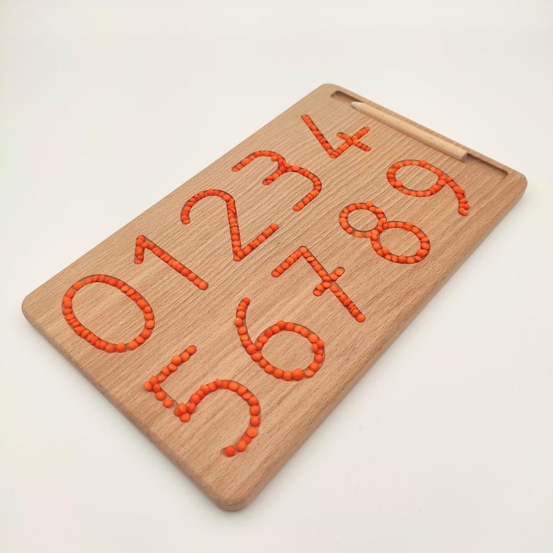 Number Tracing Board for Preschool Kids, 0-9 Number Tracing Homeschool ...