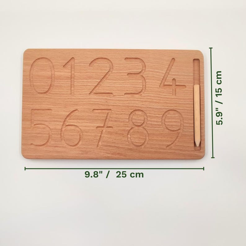 Number Tracing Board for Preschool Kids, 0-9 Number Tracing Homeschool ...