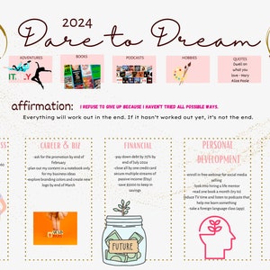 2024 DREAM VISION BOARDS - Etsy