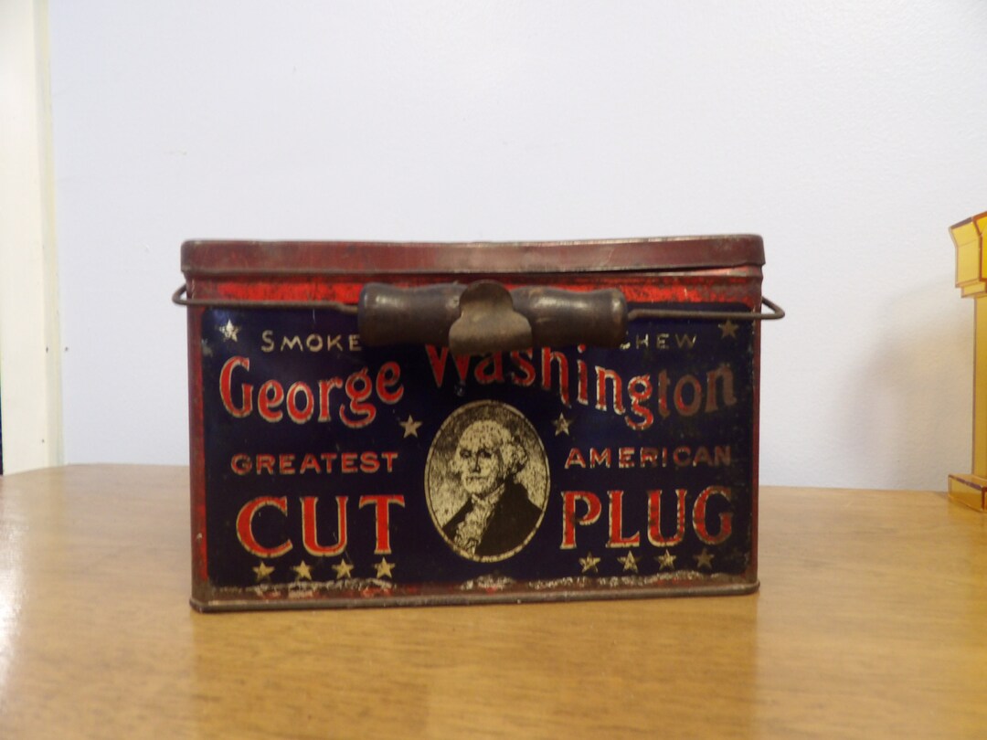 George Washington Cut Plug Tobacco Tin - Etsy