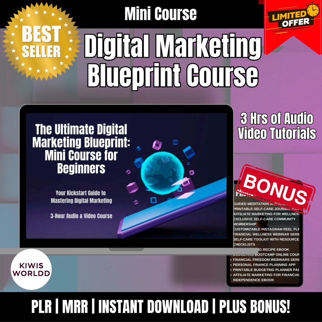 Digital Marketing Blueprint Course, PLR, MRR, DFY Digital Marketing ...