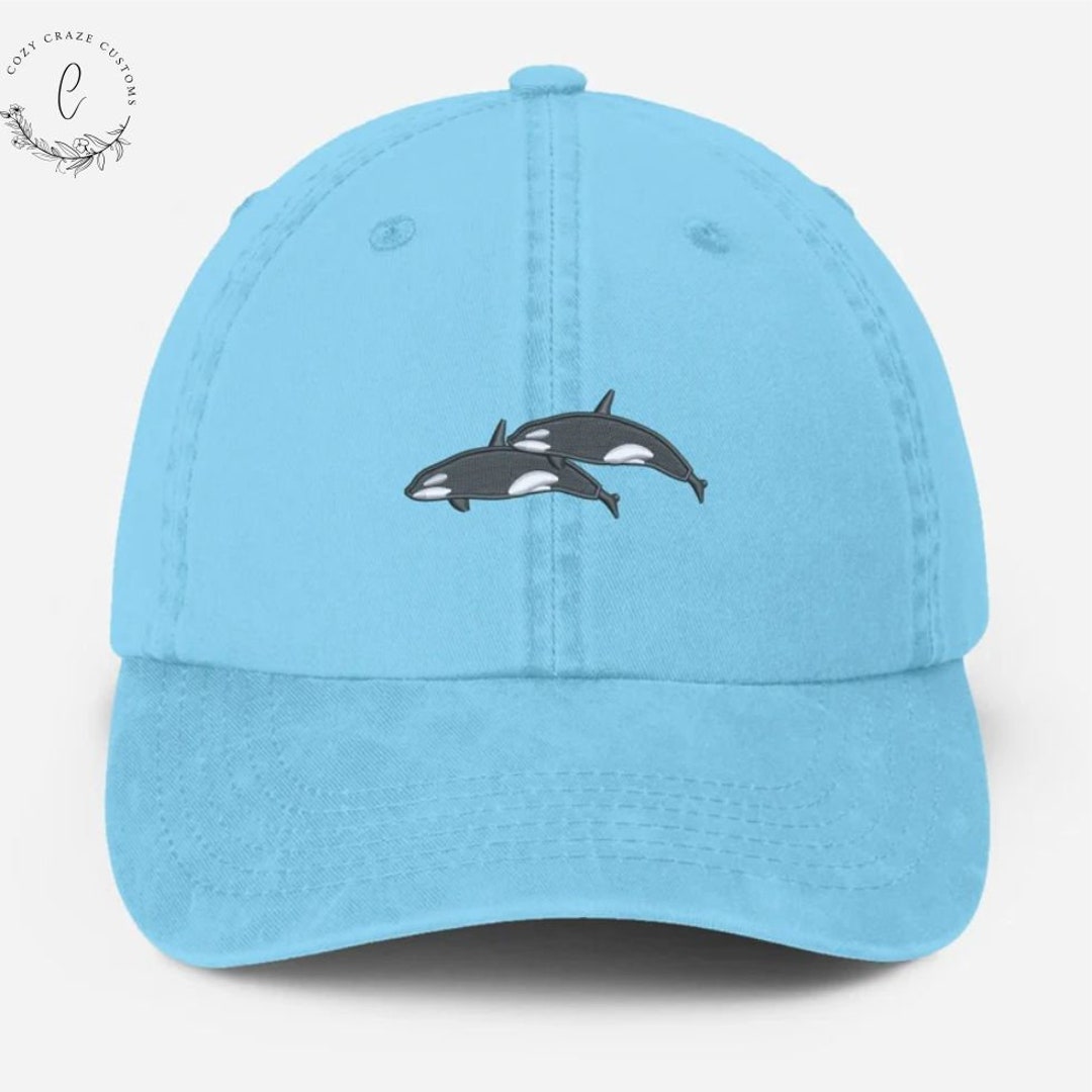 Orca Whale Snapbacks Hats, Embroidered Killer Orca Whale Wildlife ...