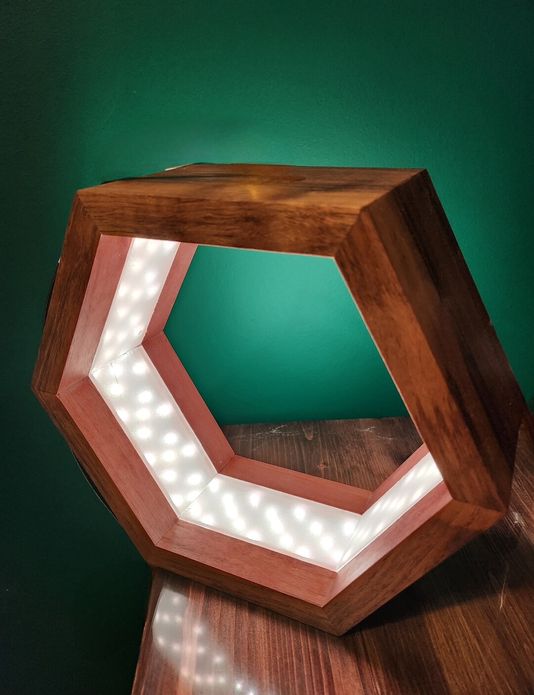 Geometric LED Lamp - Etsy