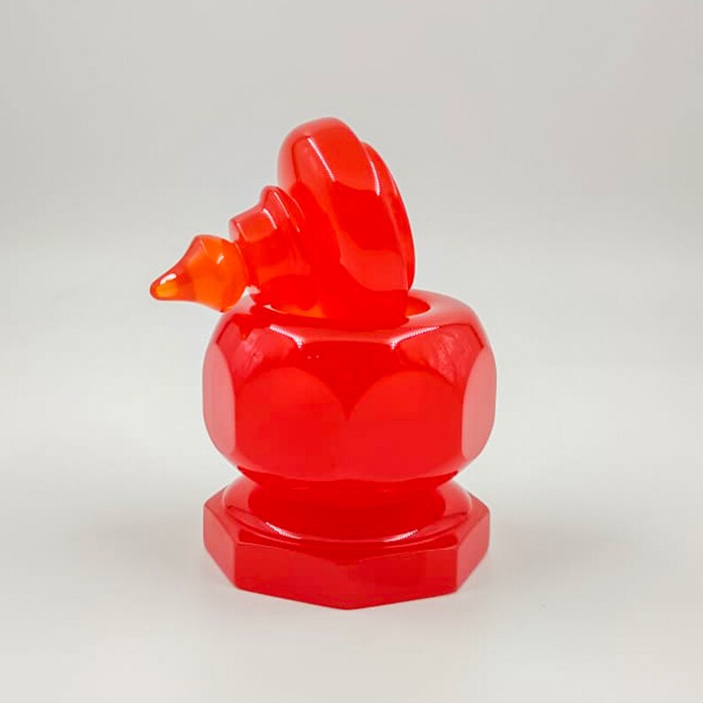 Classic Amber Ink Tank With Narrow Lid Square Calligraphy Ink Container ...