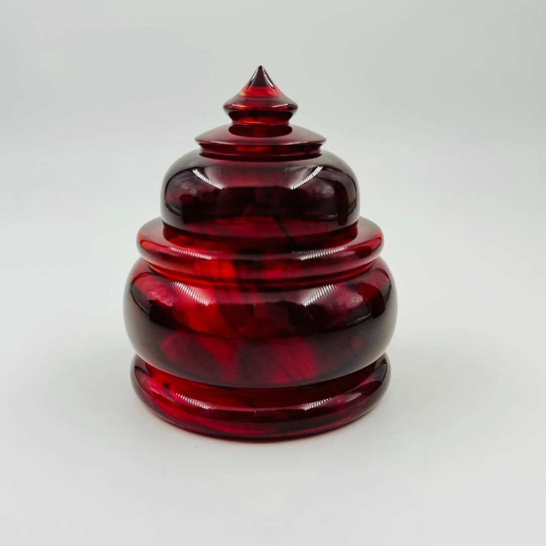 Vintage-inspired Red Amber Inkwell - Etsy