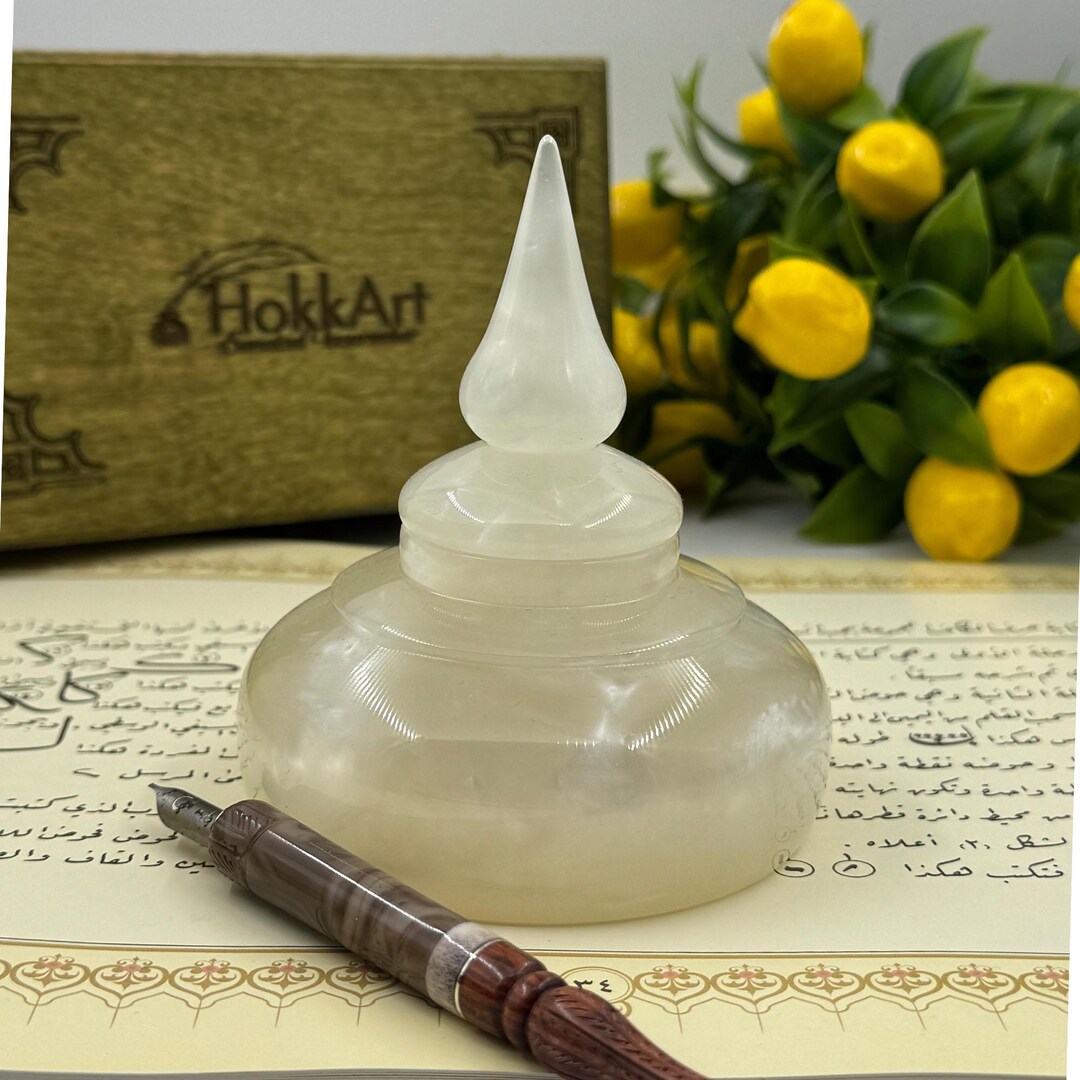 Handmade Opal Inkwell – Ink Bottle for Calligraphy and Calligraphy - Etsy