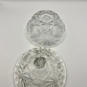 Vintage Anchor Hocking Star Pattern Crystal Candy Dish - Etsy