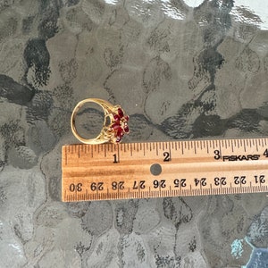 Vintage Avon Ruby or Garnet Faux Gold Ring Costume Jewelry 1980's - Etsy