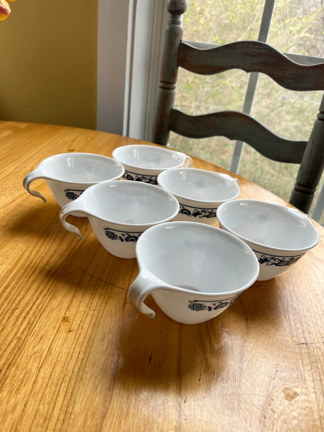 Vintage Old Town Corelle by Corning Ware Stackable Cups Set of 6 - Etsy
