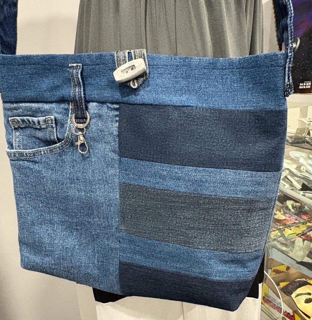 Denim Crossover Bag - Etsy