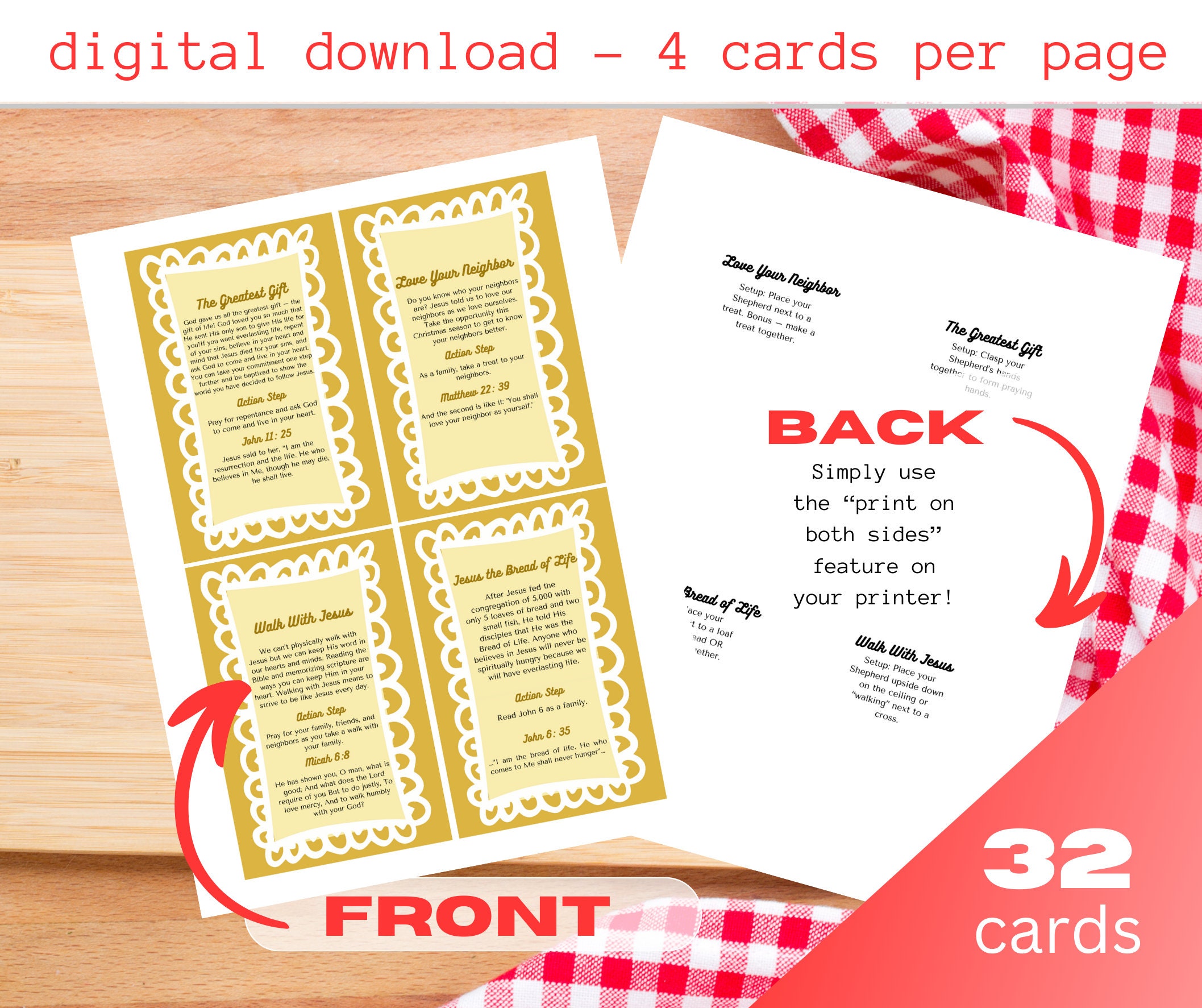 PRINTABLE Christ Centered Shepherd on the Search Cards, Kids Advent ...
