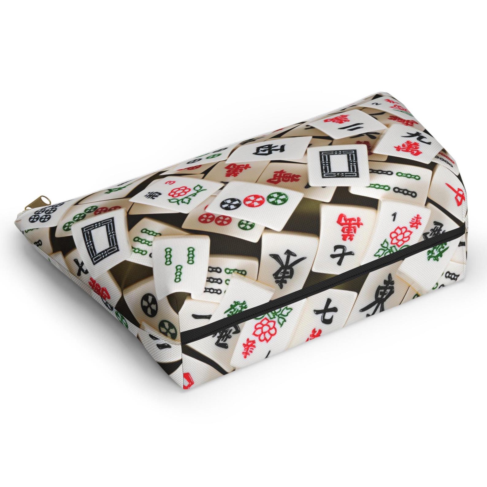 Mahjongg Money Pouch Personalized, Tile and Dice Game Pouches, Game ...