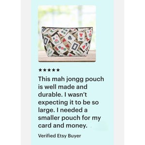 Mahjongg Money Pouch Personalized, Tile and Dice Game Pouches, Game ...