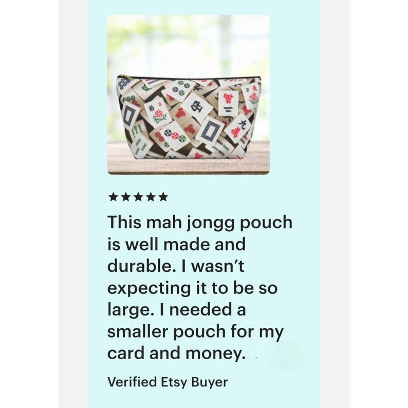 Mahjongg Money Pouch Personalized, Tile and Dice Game Pouches, Game ...
