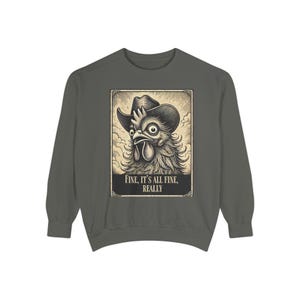 Frazzled Chicken Comfort Colors Sweatshirt, Western Style Sweater Gift ...