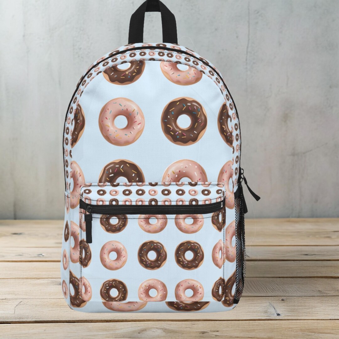 Donuts Backpack for Students Teachers Food Lovers, Sprinkle Print ...
