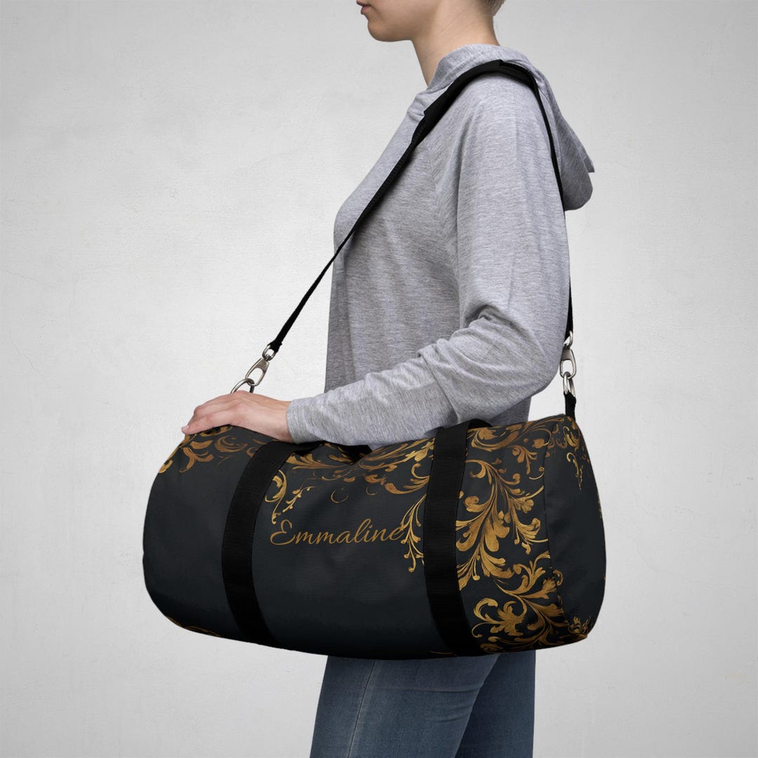 Golden Filigree Travel Bag, Large Carry Bag for Game Gear, Gift for Mah ...