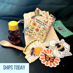 Bee Happy Gift Package, Done for You Honeybee Gift Set for Birthday ...