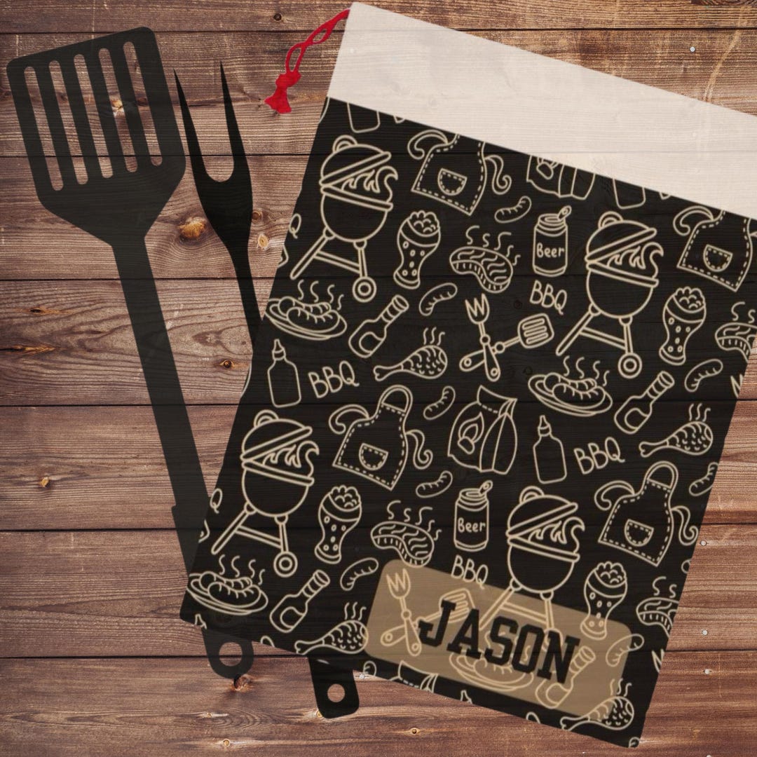 Bbq Utensil Holder BBQ Storage Foldable Grill Tool Bag - Portable BBQ ...