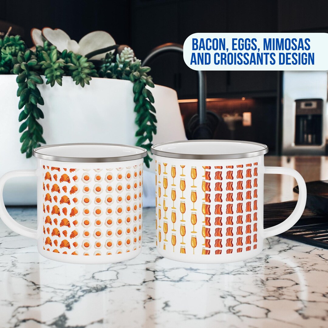 Let’s Do Brunch Camp Mug, Funny Breakfast Lover Gift, Bacon Eggs ...