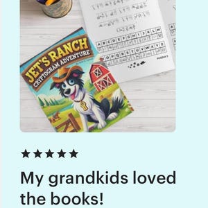 Kids Puzzle Book, Jets Ranch Cryptogram Adventure Book, Ages 8 to 12 ...