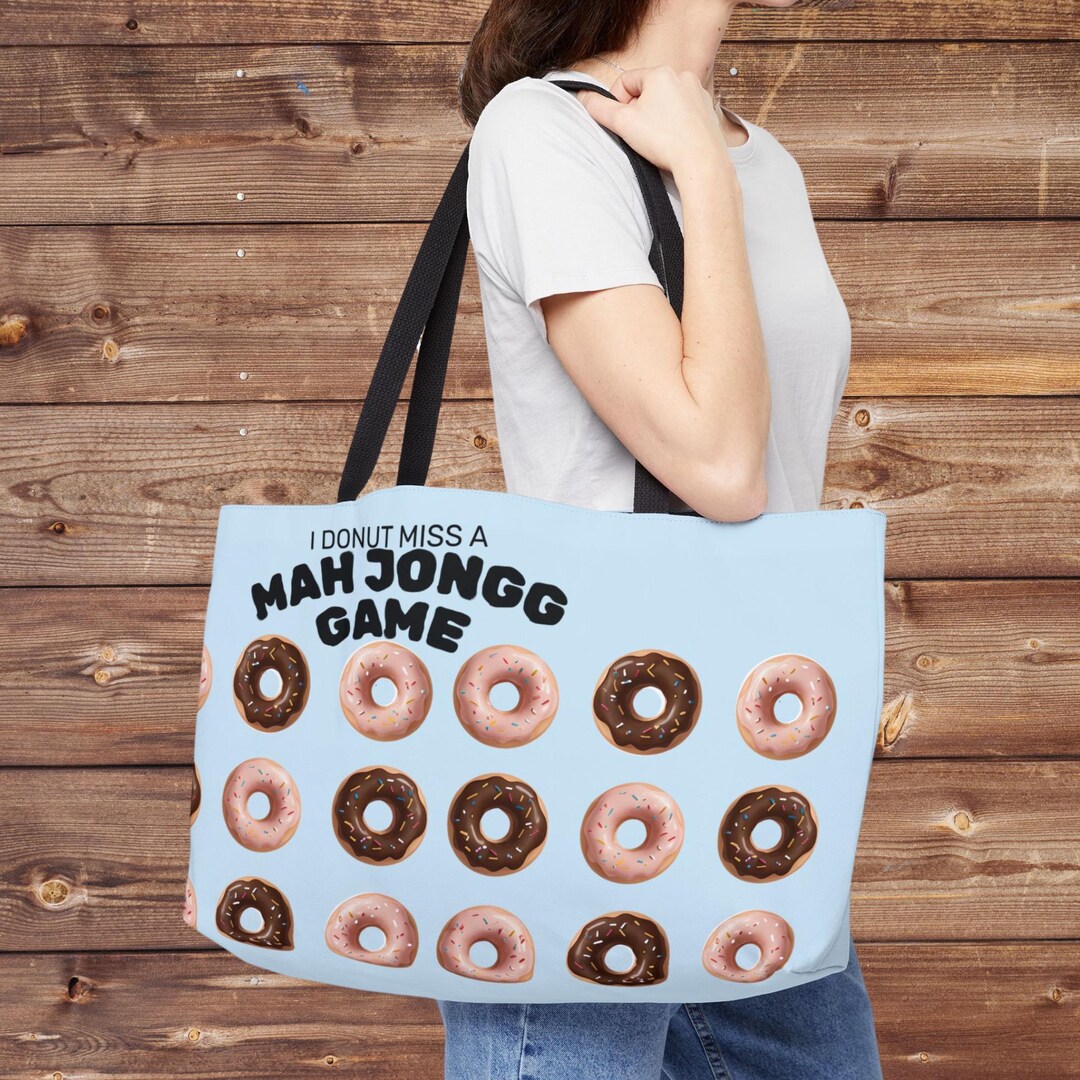 Donut Lover Mah Jongg Custom Gear Bag, Mahjong Player Group Gift Idea ...