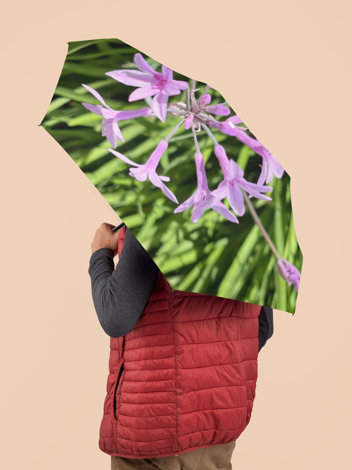 Foldable Umbrella Delicate Purple Flower Design, Back to School Teacher ...