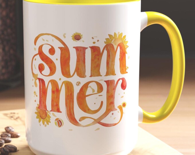 Summer Vibes Mug Vacation Mug Coffee Mug Summer Mugs Summer Gifts Fruit ...