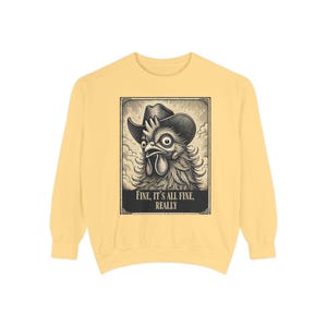 Frazzled Chicken Comfort Colors Sweatshirt, Western Style Sweater Gift ...