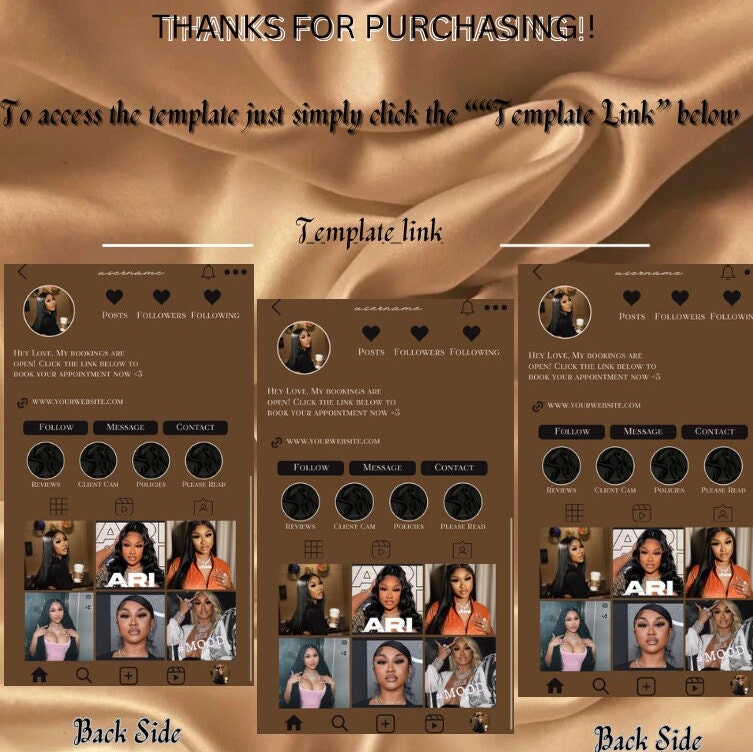 2023-2024 Influencer Business Cards Instagram Business Card, IG ...