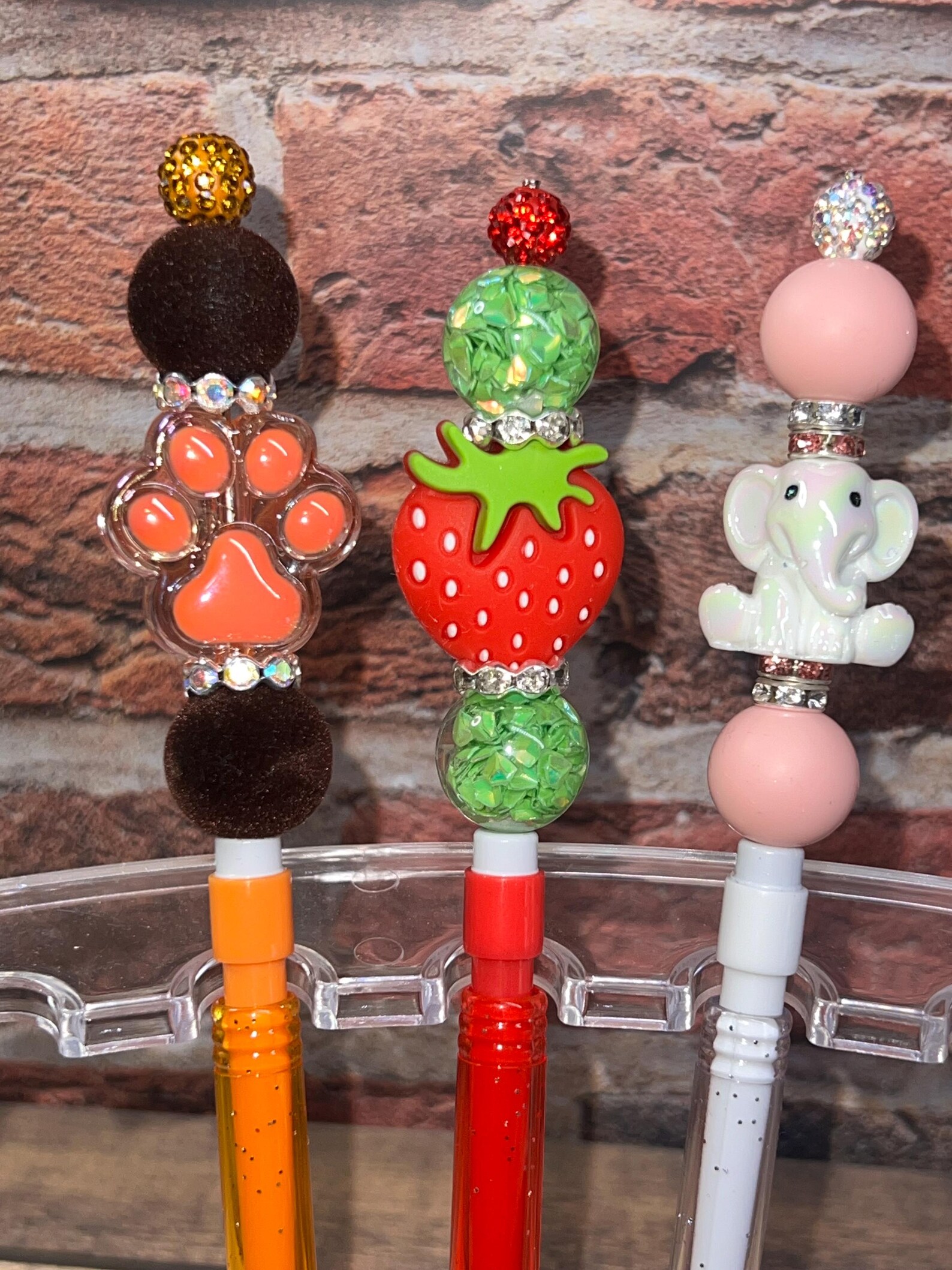 KIDS BEADED PENCILS!!! Set of 3 - Especially Made for Kids!! Beaded Diy ...