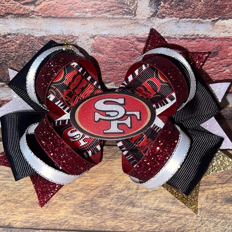 49ers Hair Bow - Etsy